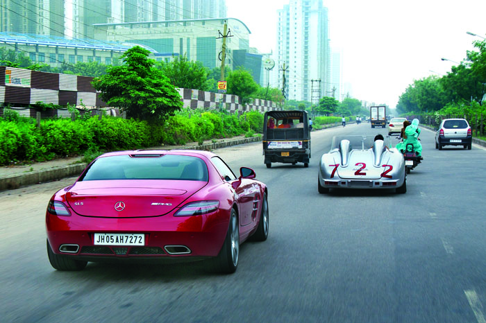 1955 Mercedes 300 SLR vs SLS AMG | Autocar India
