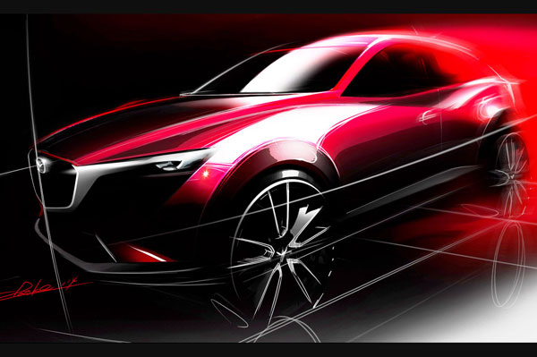 New Mazda CX-3 crossover headed to LA motor show - Introduction ...