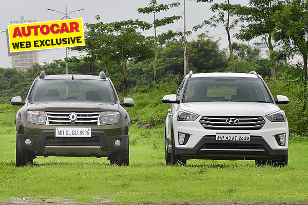 Hyundai Creta vs Renault Duster comparison | Autocar India