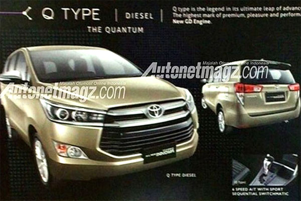 New Toyota Innova images, feature list leaked - Introduction | Autocar ...