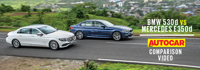 2017 BMW 530d vs Mercedes E350d comparison video - Introduction ...