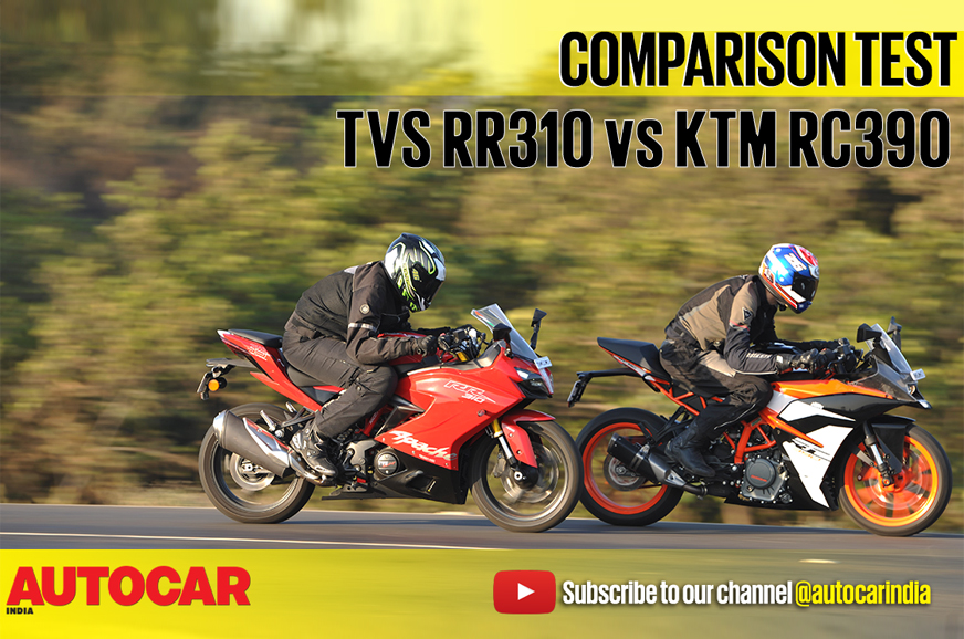 2018 TVS Apache RR 310 vs KTM RC 390 comparison video - Introduction ...