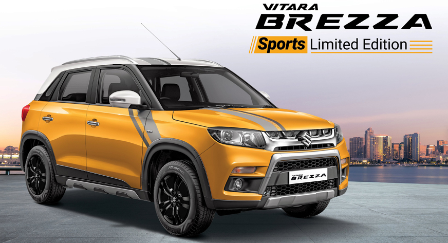 Maruti Suzuki Vitara Brezza Sport limited edition accessory package ...