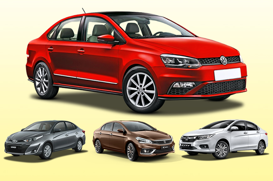 BS6 Vento vs 2020 Verna vs Ciaz vs City vs Yaris: Mileage comparison ...