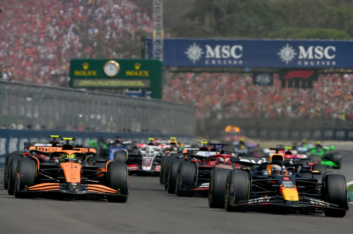 Verstappen won, 0.725 secs ahead of Norris.