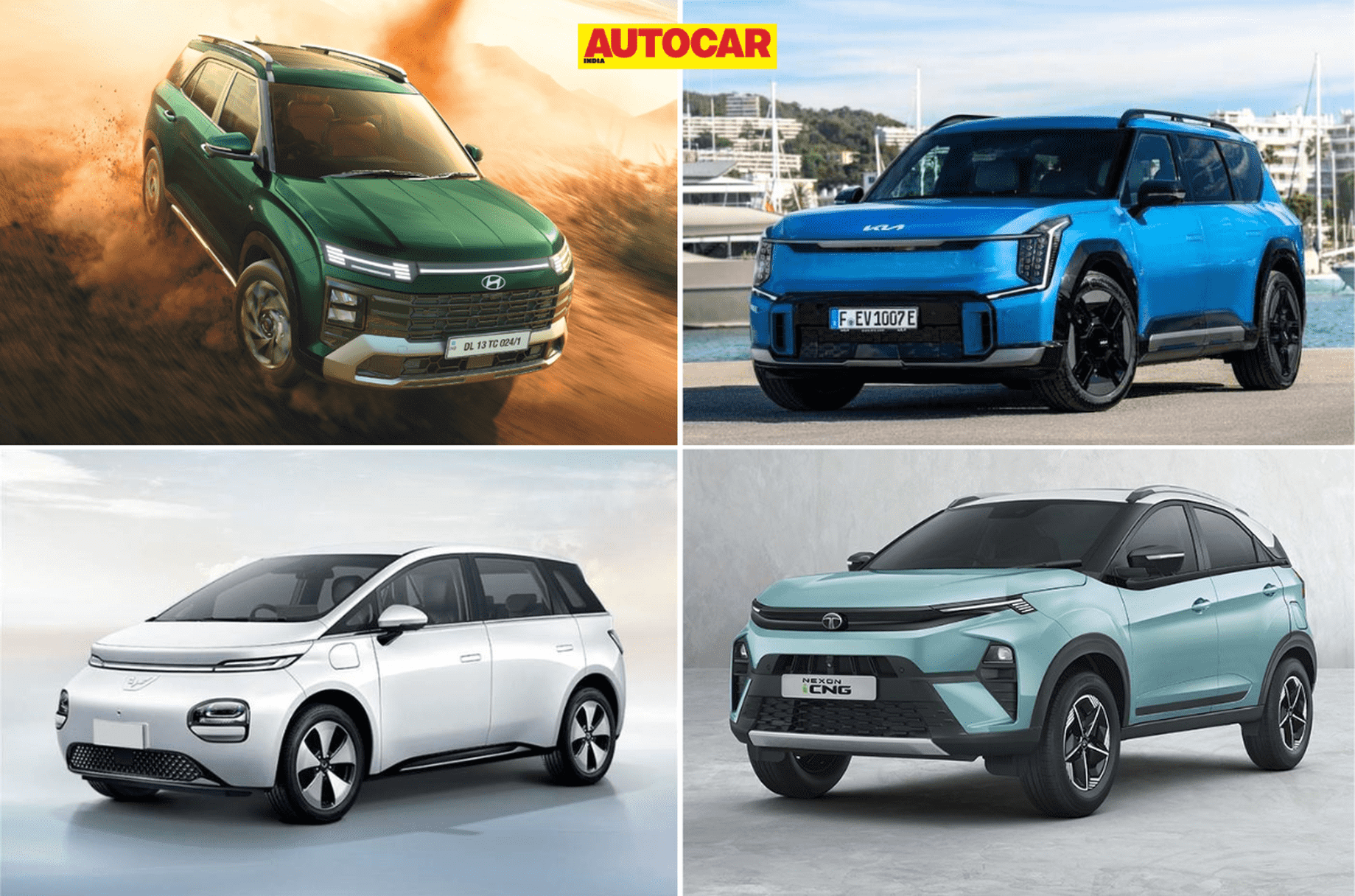 Tata Nexon, CNG, Curvv petrol, diesel, Alcazar facelift, Mercedes E ...