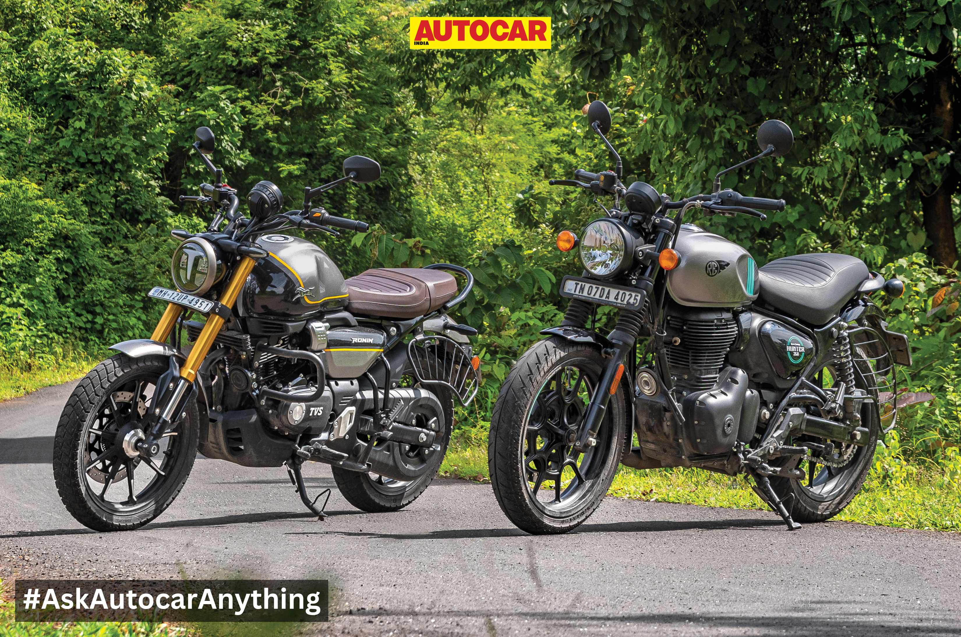 Royal Enfield Hunter, TVS Ronin weight, comfort - Introduction ...