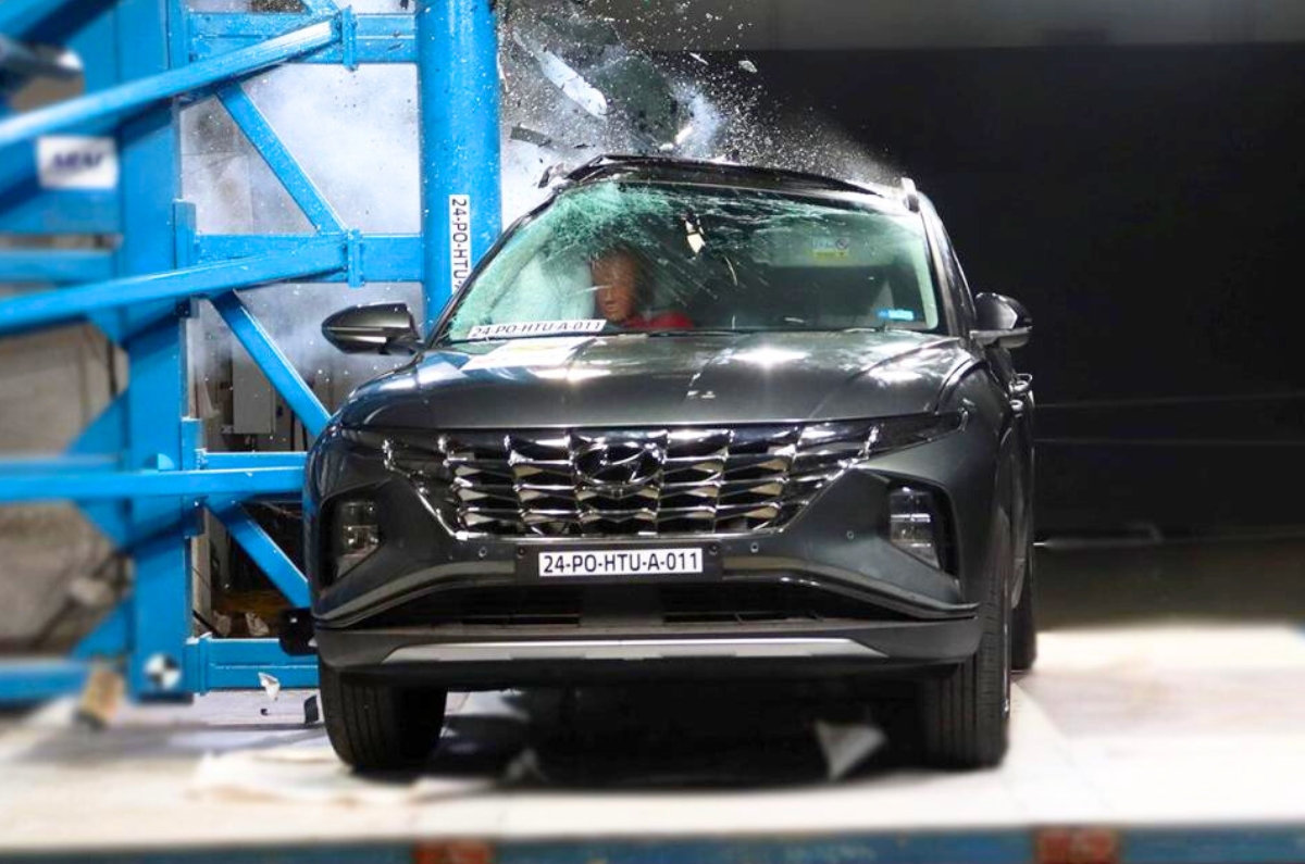 Hyundai Tucson safety rating, Bharat NCAP adult and child protection, 5 ...