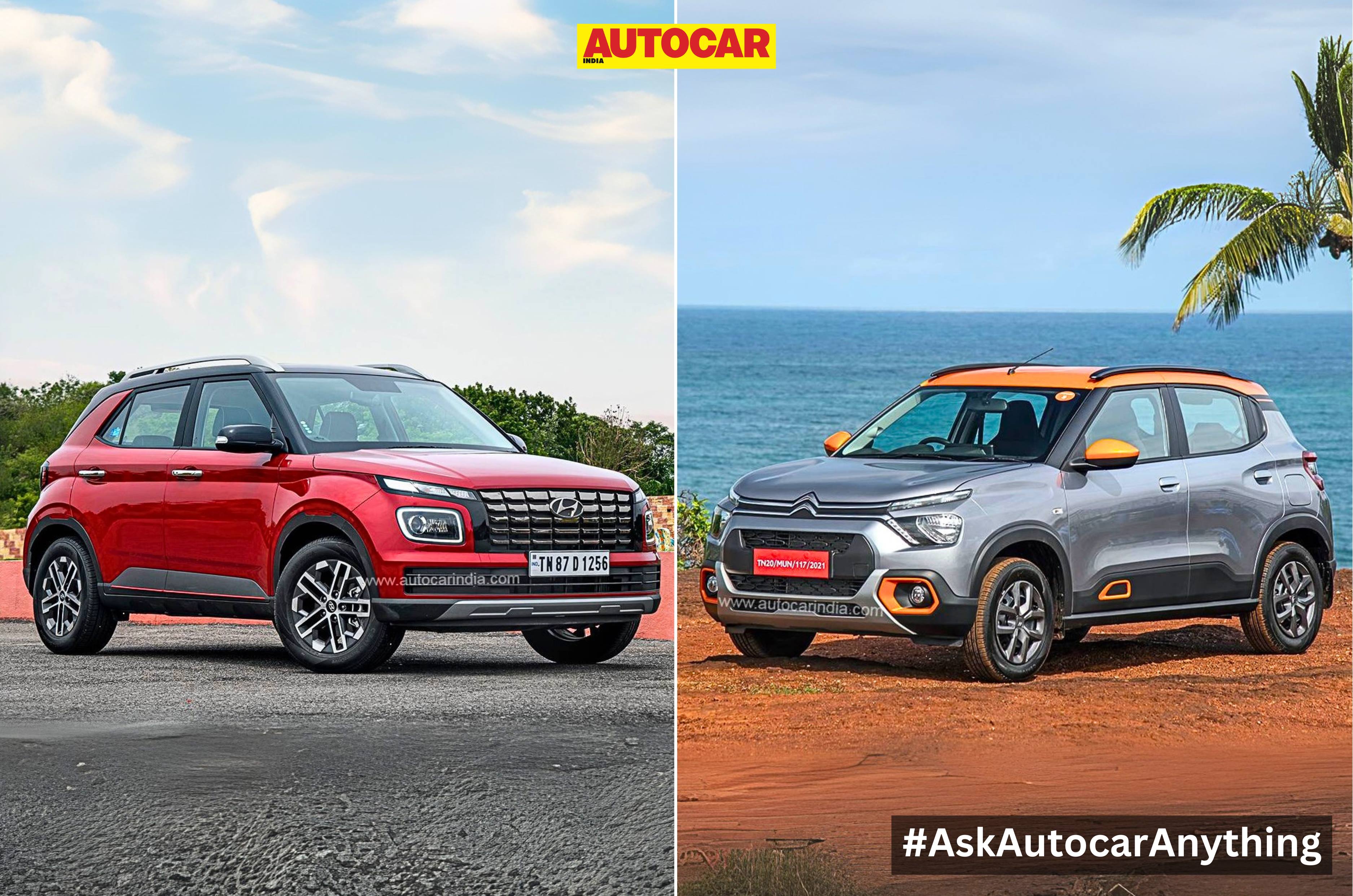 Hyundai Venue vs Citroen C3, entry-level car under Rs 12 lakh, best ...
