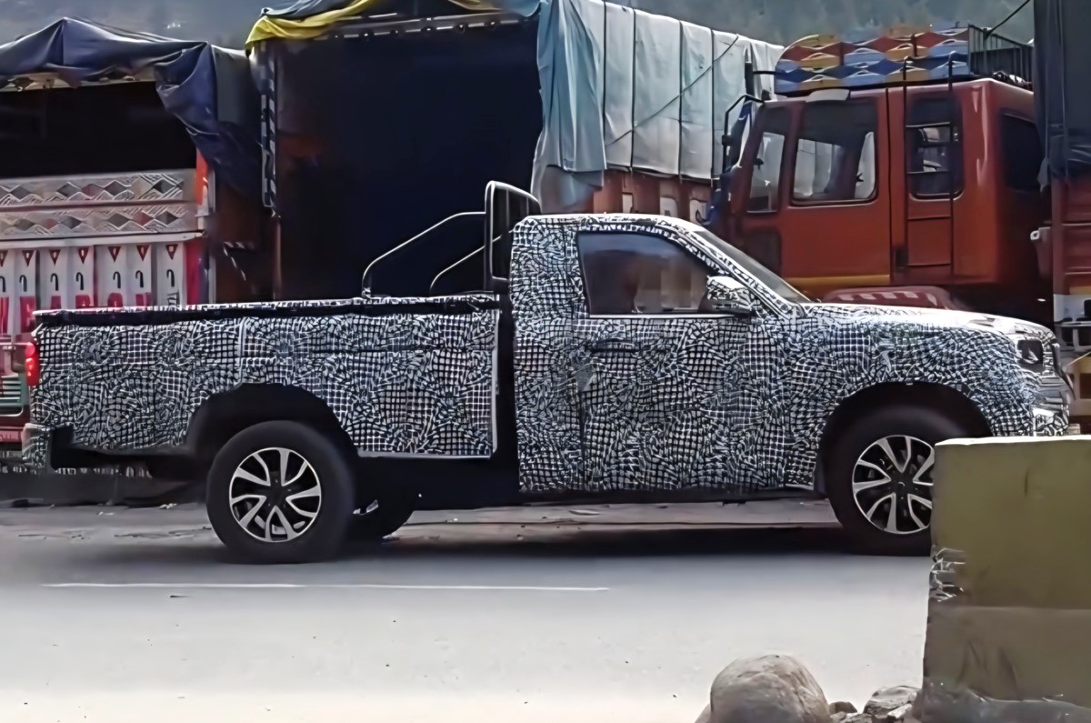 Mahindra Scorpio N pickup truck spy shots leaked, design, details ...