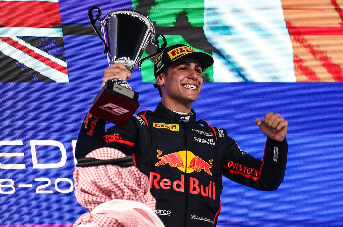 Saudi Arabian GP: Lindblad becomes youngest F2 race winner ...