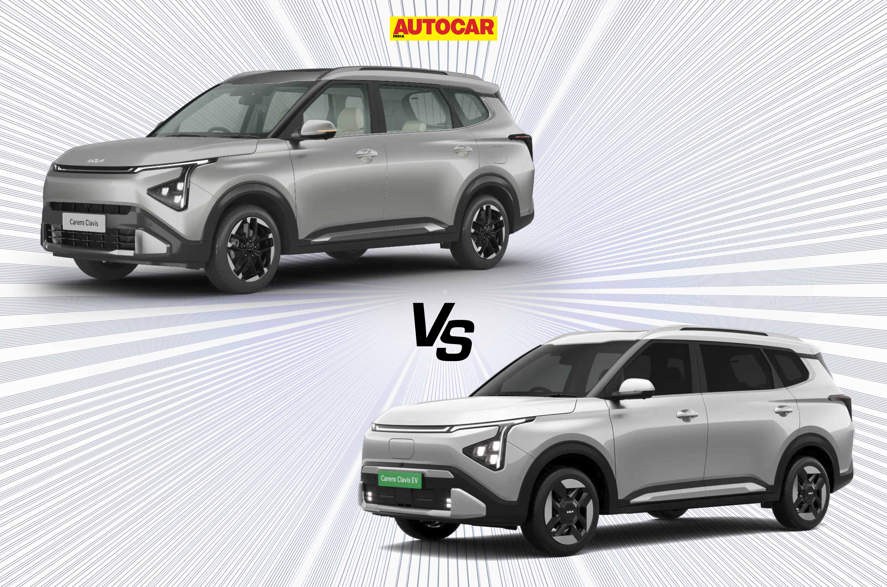 Kia Carens Clavis ICE vs Kia Carens Clavis EV: differences explained ...
