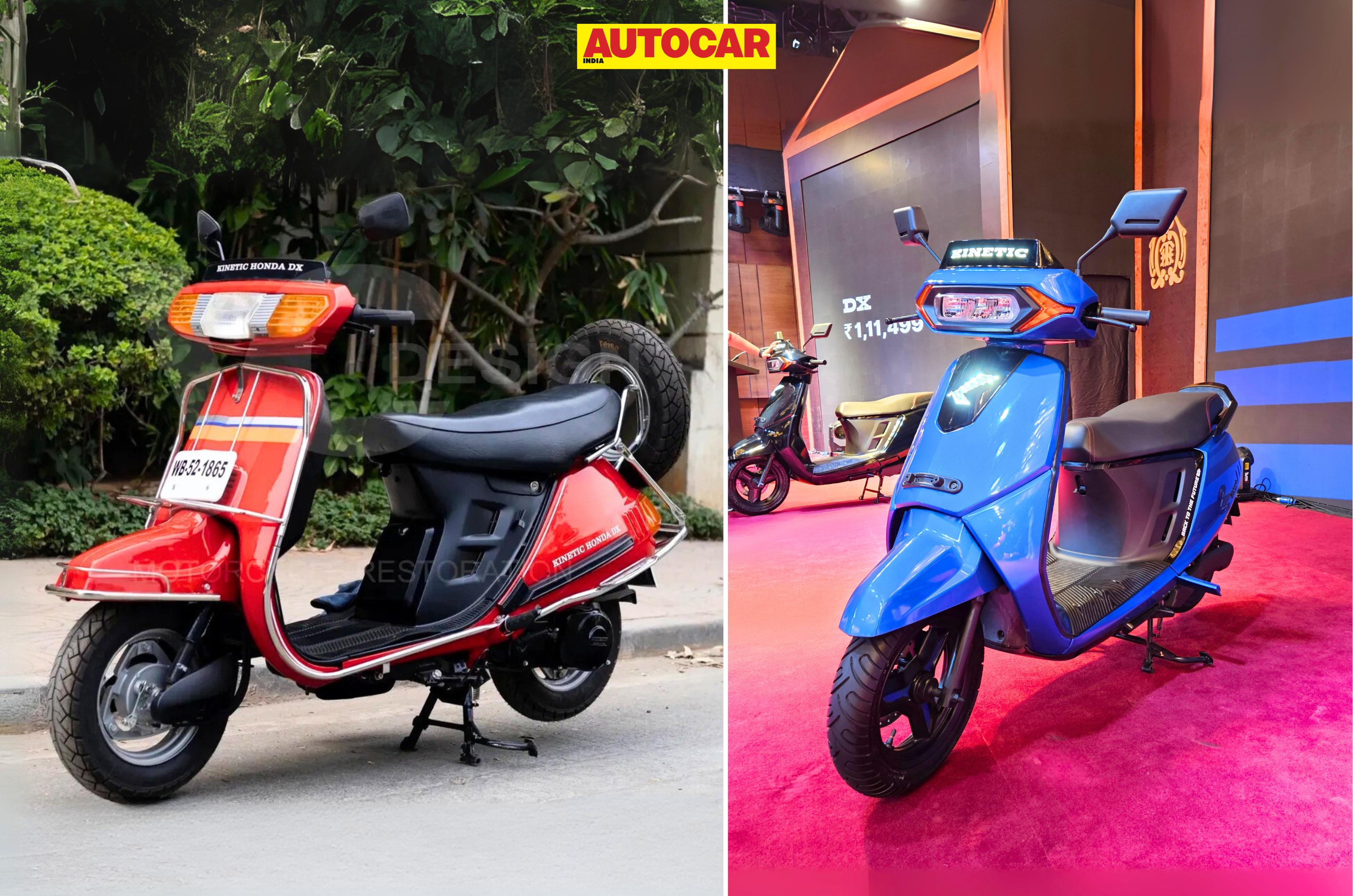 Kinetic DX electric vs original: design compared - Autocar India