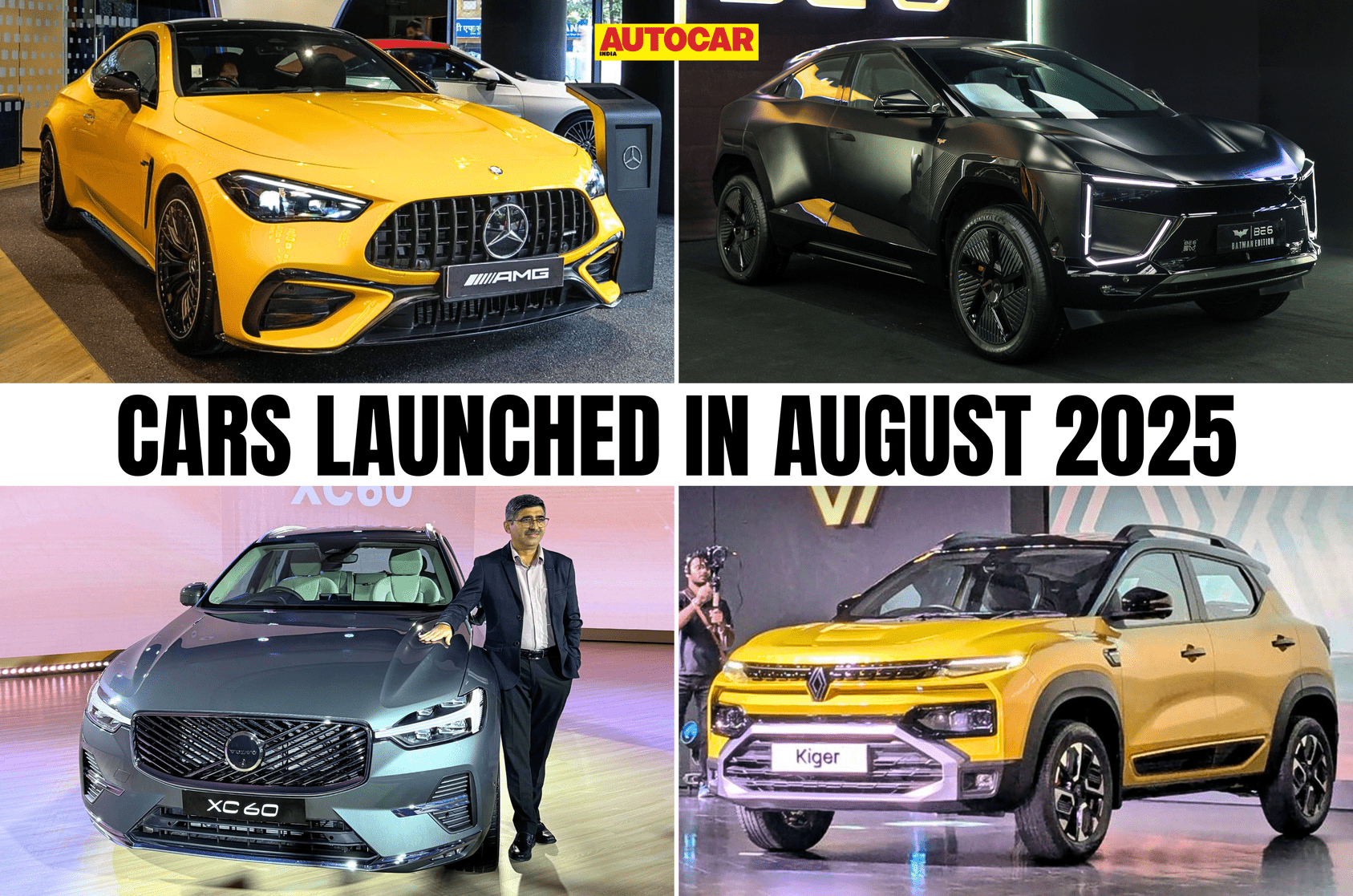 New cars launched in August 2025 - Autocar India