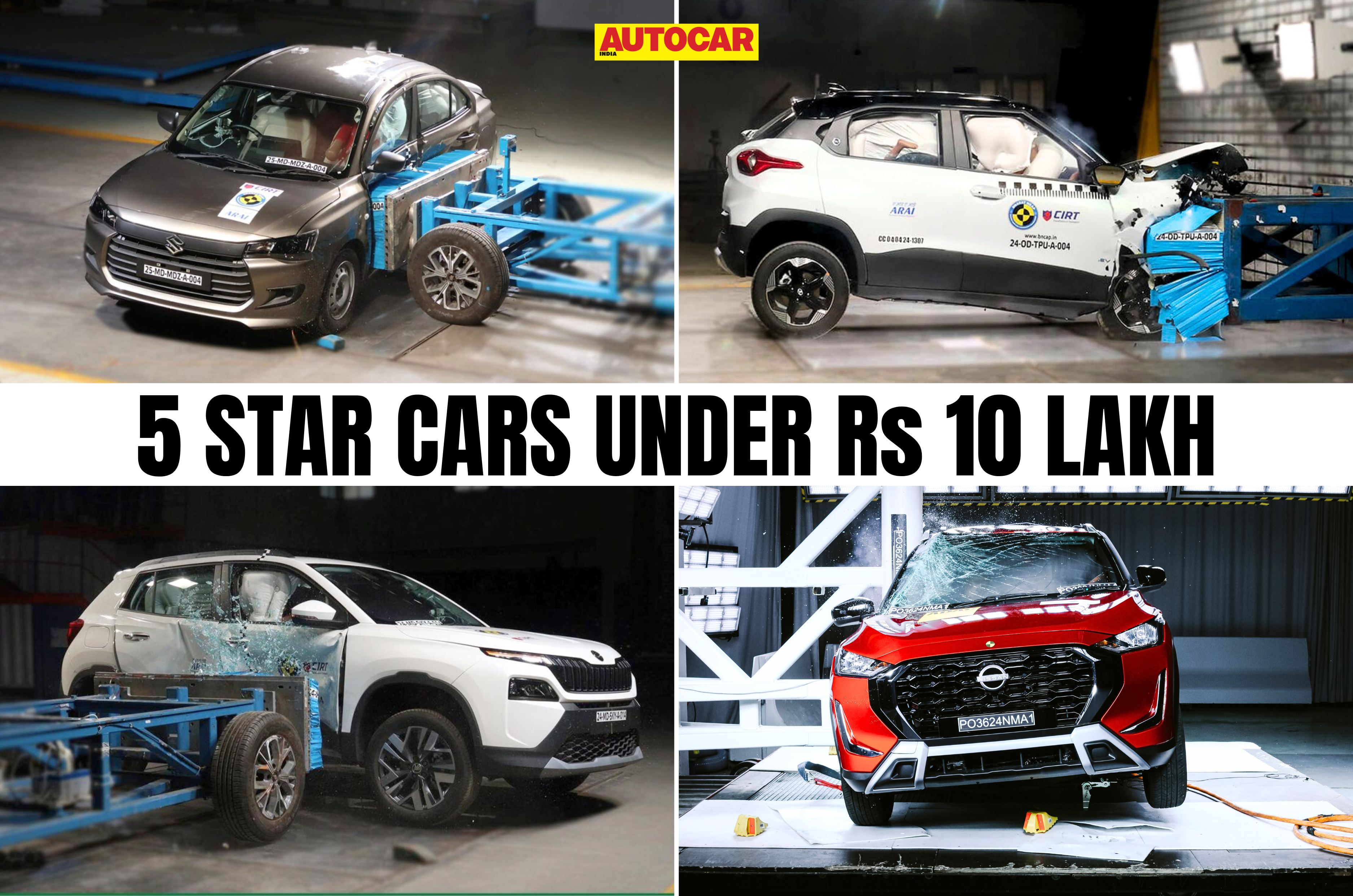 Every car under Rs 10 lakh with a 5 star safety rating - Introduction ...