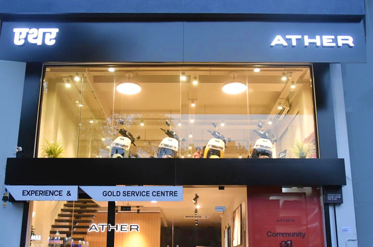 Ather showrooms cross 500 milestone mark in India - Introduction ...