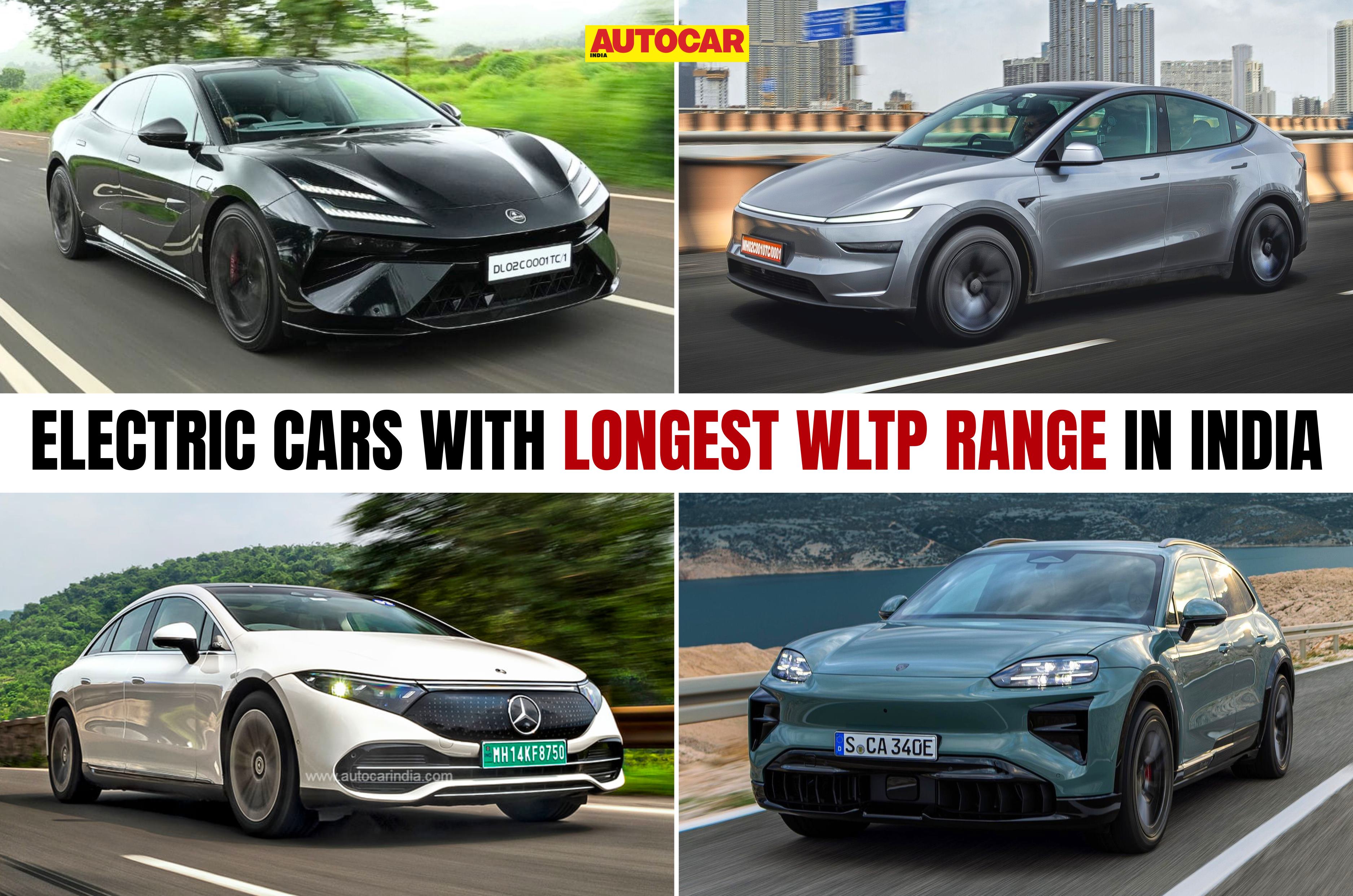 Top EVs with highest range in India, price, claimed range figures ...