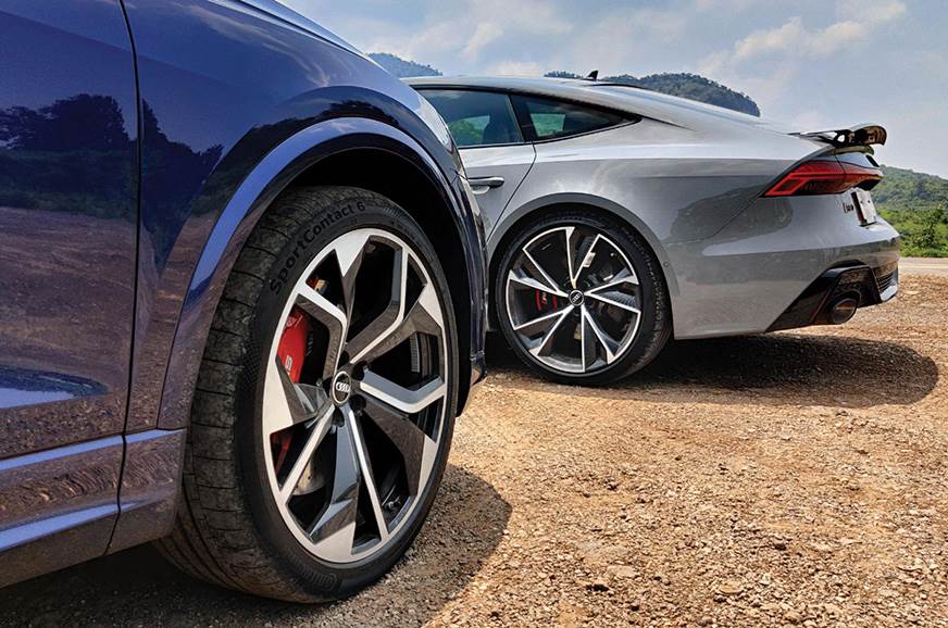 Audi RS7 and RS Q8 review on Indian roads | Autocar India