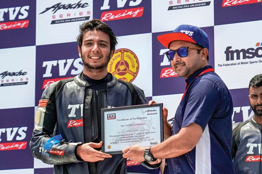 Inside the helmet: TVS Young Media Race 3 experience | Autocar India