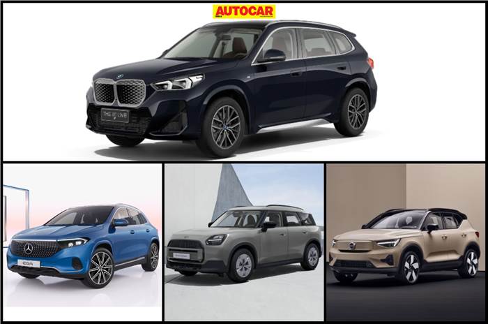 BMW X1 EV LWB vs Mercedes EQA and Volvo EX40 and Mini Countryman ...