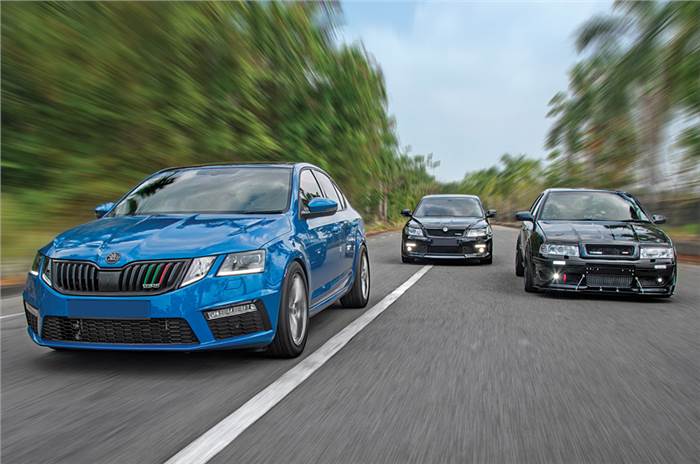 Three generations of modded Skoda vRS driven | Autocar India