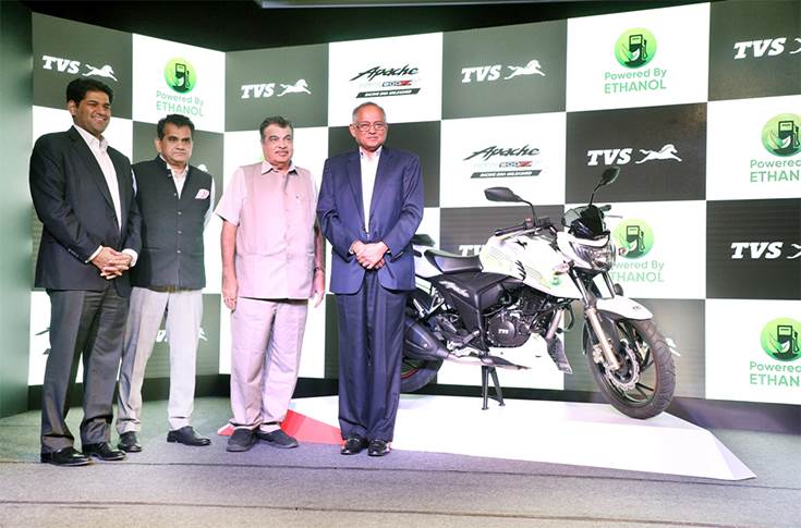 TVS Motor launches India’s first ethanol-powered bike | Autocar ...