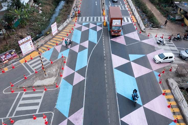 India’s first tactical urbanism trail to reduce fatal accidents trial ...