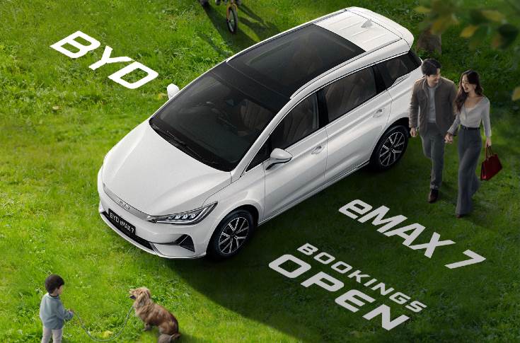 BYD India begins bookings for eMAX 7 Electric MPV with special launch ...