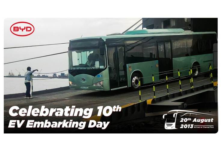 BYD India celebrates 10th year anniversary of EV journey in the country ...