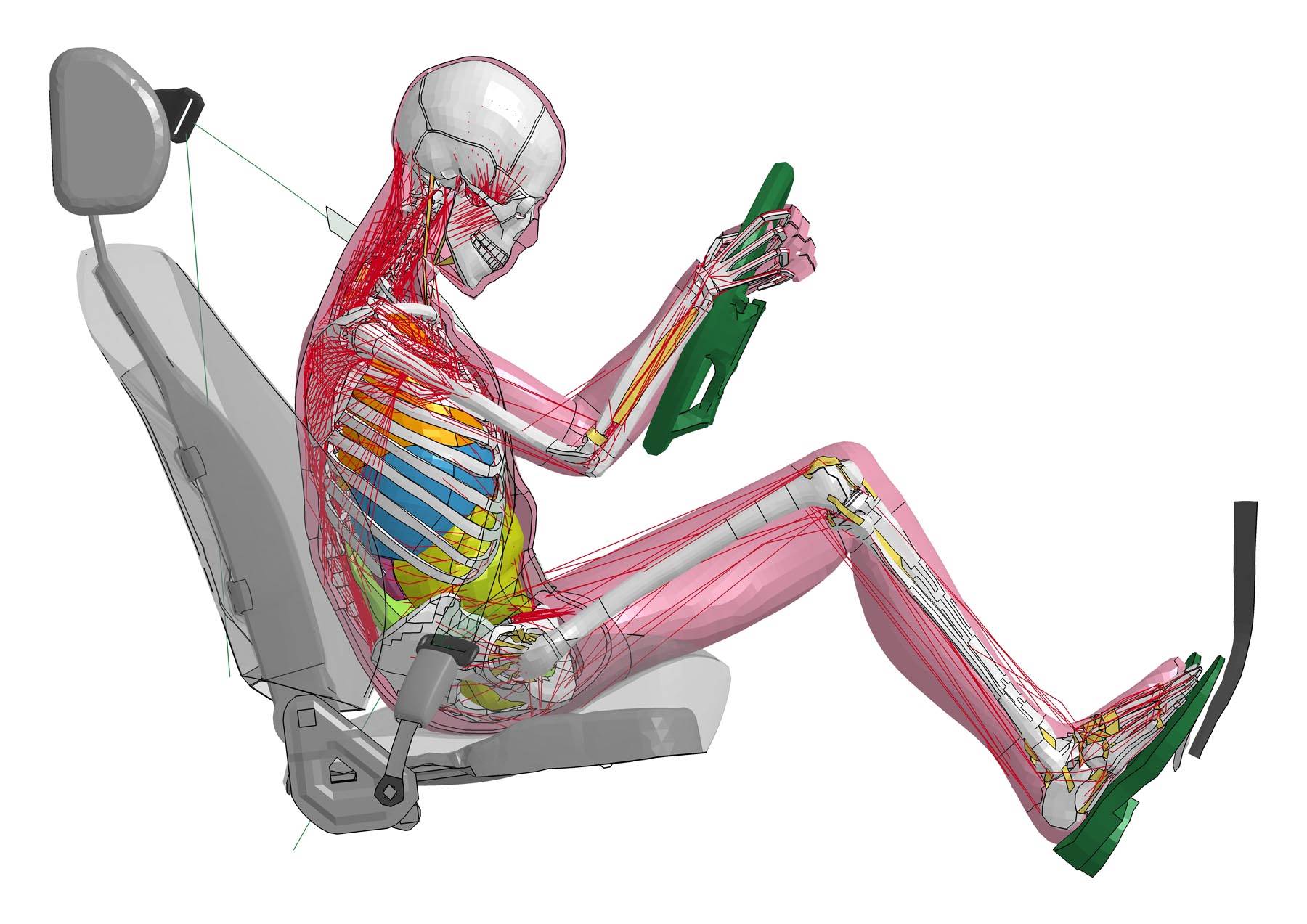 Toyota’s latest virtual crash test dummies replicate human reactions ...