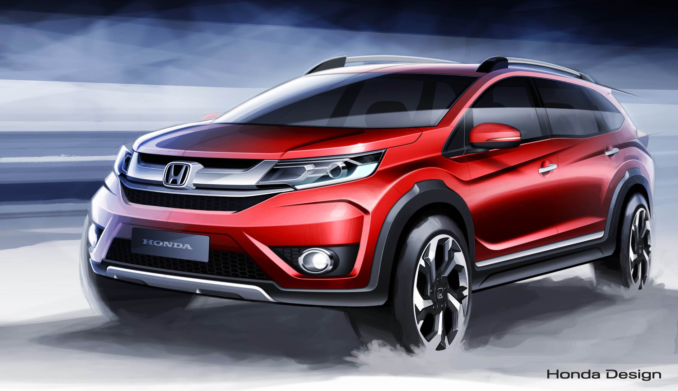 Honda BR-V: official sketches revealed | Autocar Professional