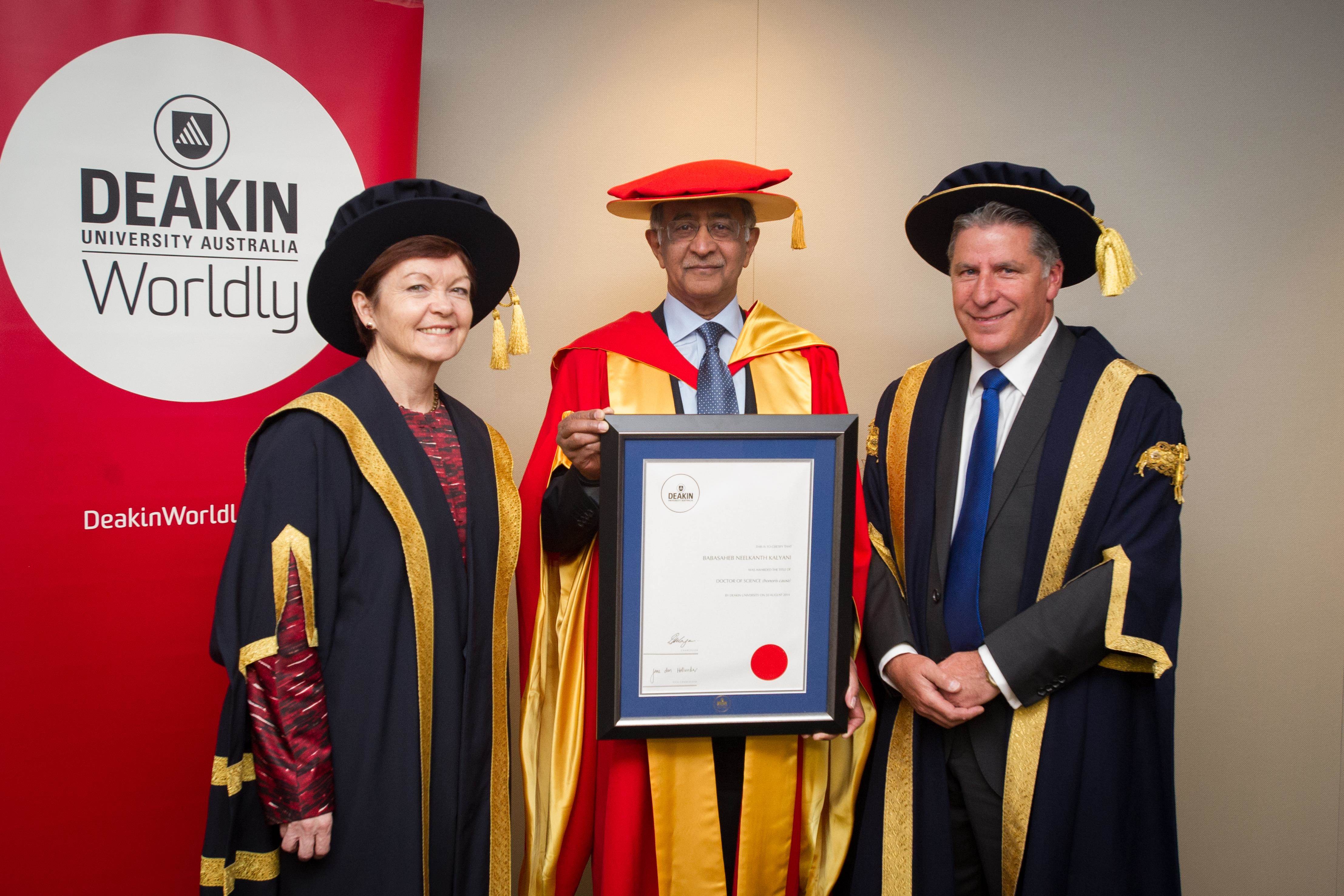 Baba Kalyani awarded ‘Doctor of Science’ by Deakin University | Autocar ...
