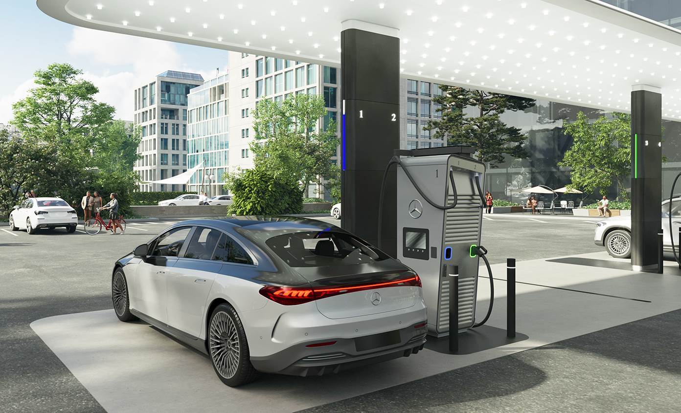 Mercedes-Benz's first high-power charging stations open in October ...