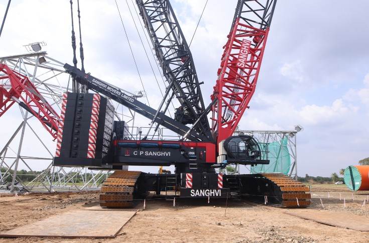 SANY India delivers 8 Units of SCC7500A, one of the biggest Crawler ...