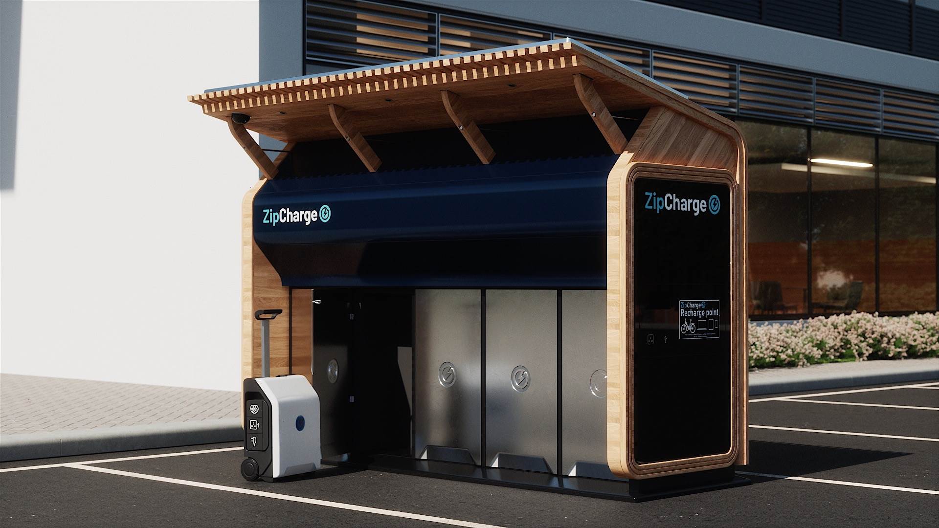 ZipCharge unveils its portable EV charging set up, GoHub | Autocar ...