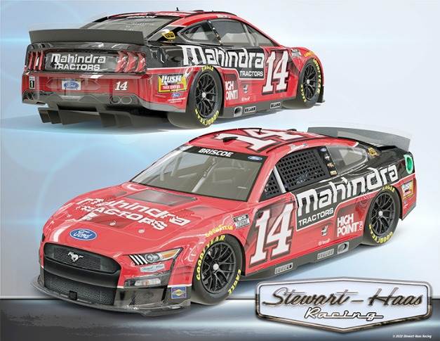 Mahindra Tractors sponsors NASCAR’s Stewart-Haas Racing and No. 14 Ford ...