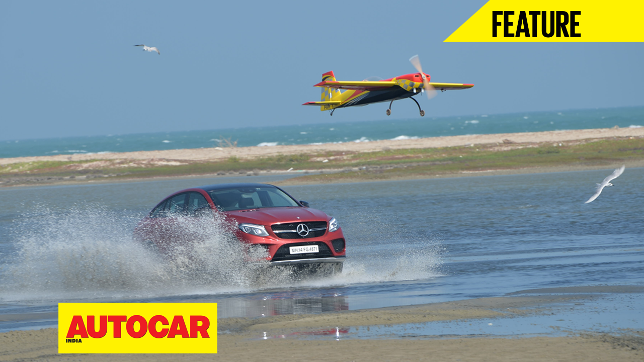 Mercedes GLE450 AMG Coupe vs RC airplane video feature | Autocar India