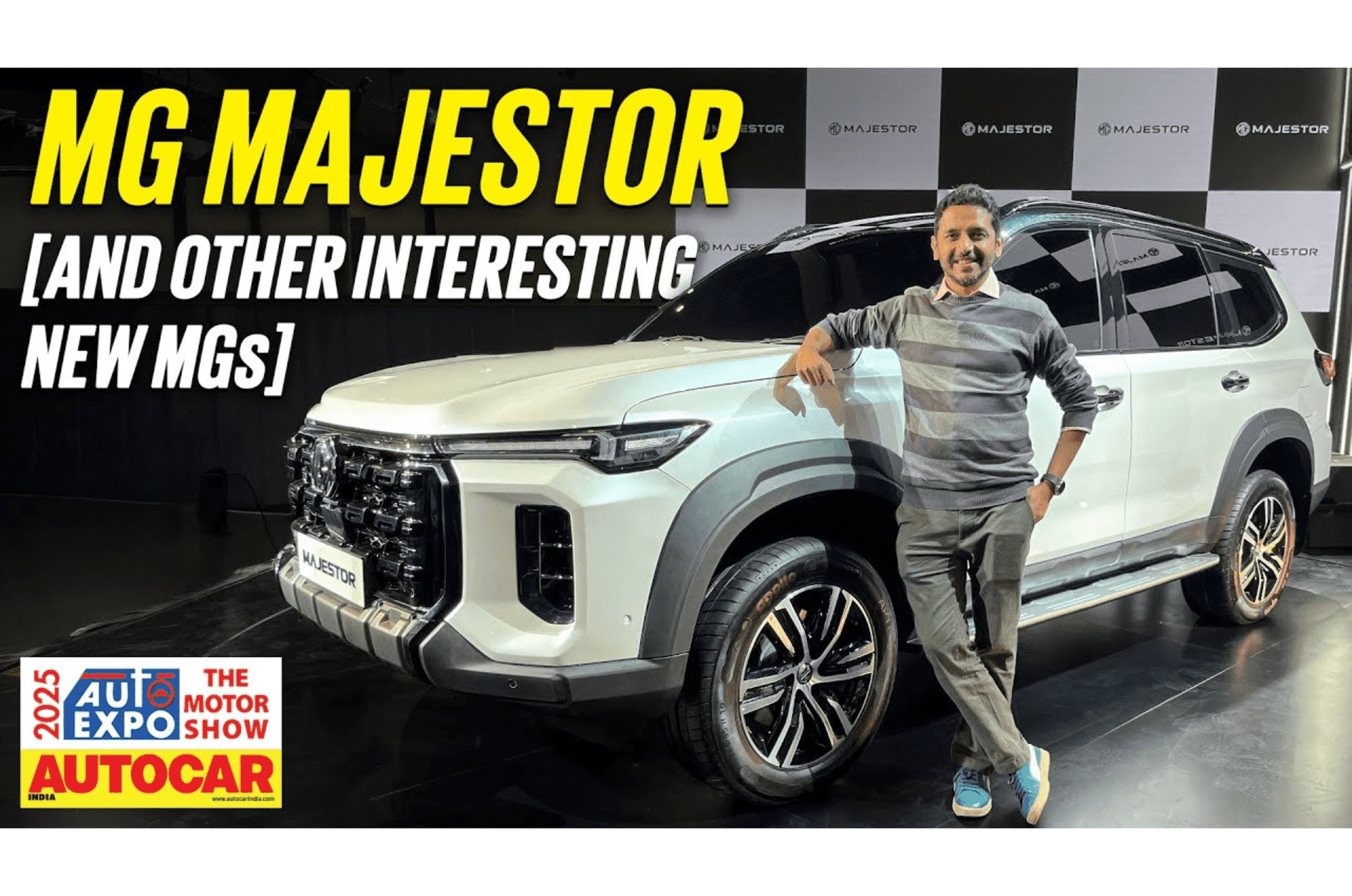 MG Majestor, new ZS SUV, Cyberster walkaround video at Auto Expo ...