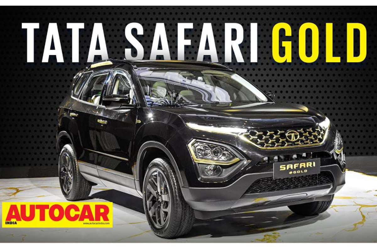 Tata Safari Gold Edition first look video | Autocar India