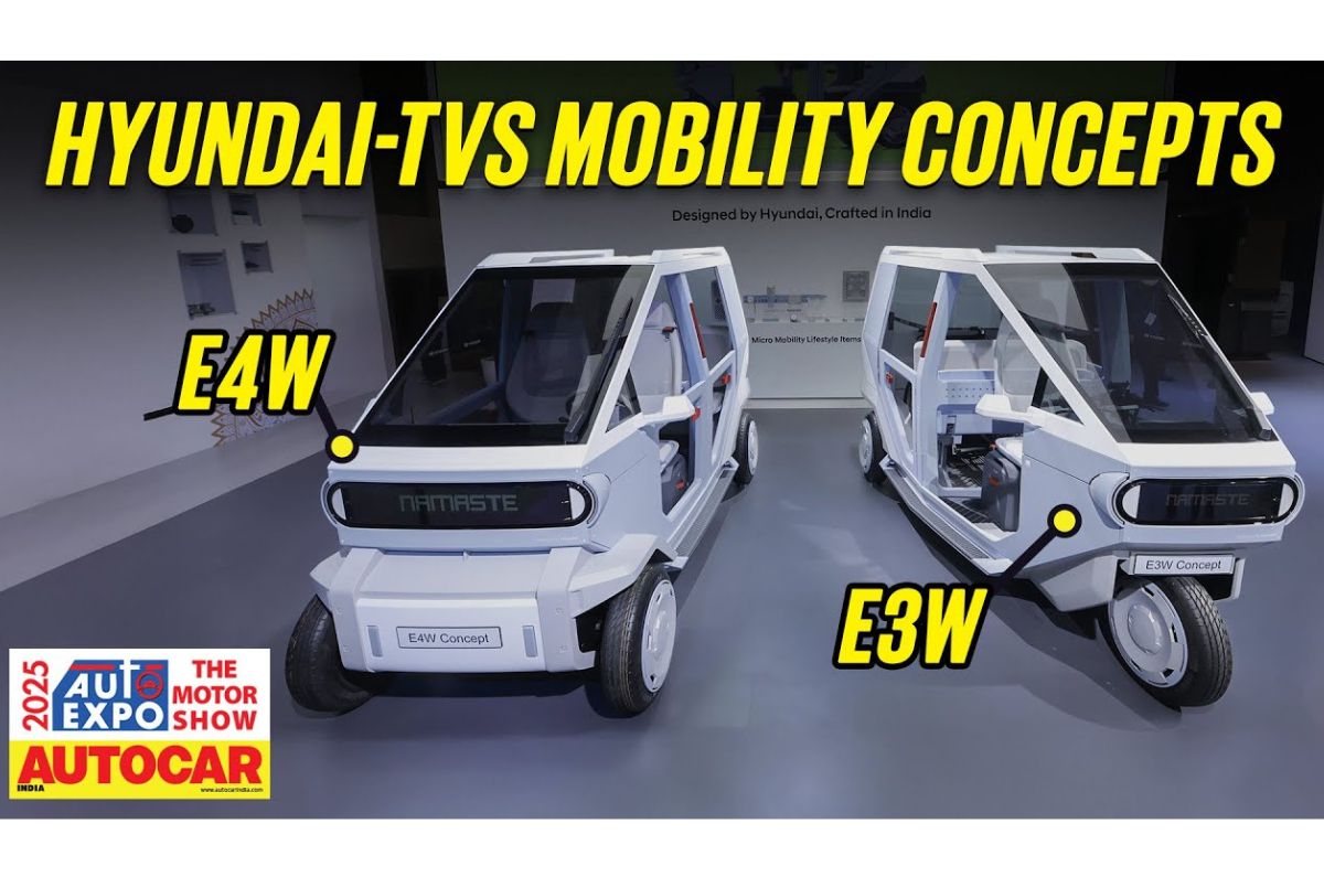 Hyundai TVS E3W and E4W concepts, urban mobility solutions, space ...