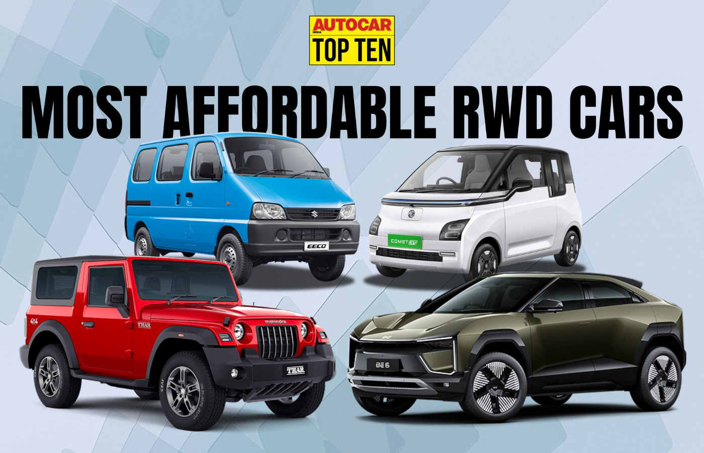 10 most affordable RWD cars in India | Autocar India