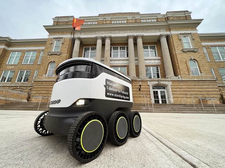 Goodyear develops airless tyres for autonomous delivery robots ...