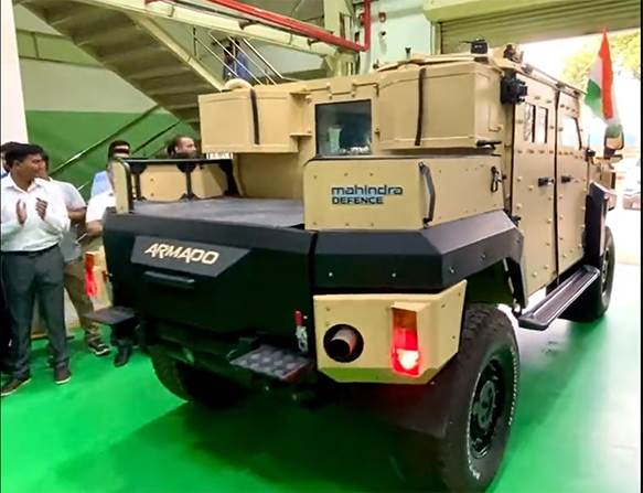 Mahindra Defence begins rolling out Armado specialist vehicle for armed ...