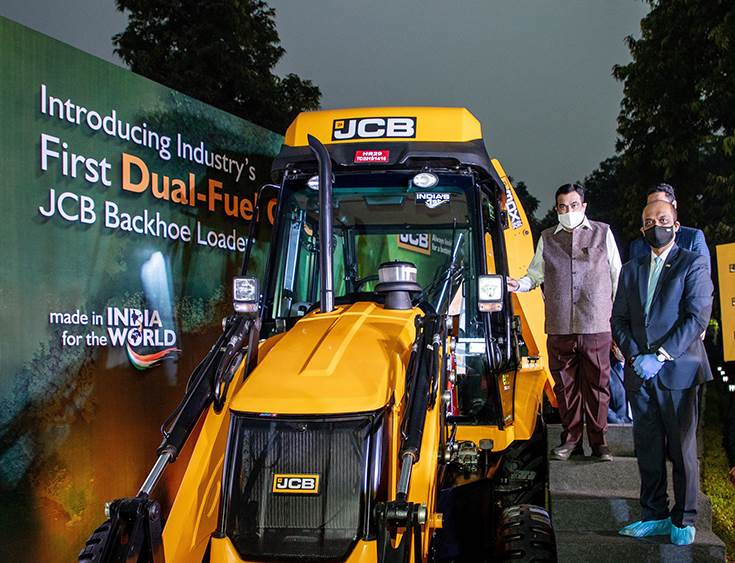 JCB India launches first diesel-CNG backhoe loader | Autocar Professional