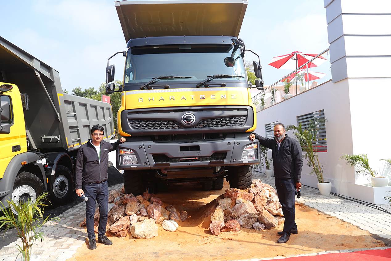 BharatBenz displays new high-performance construction and mining trucks ...