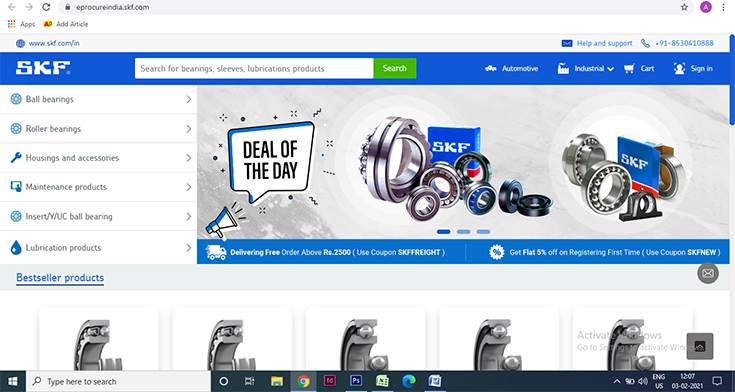 SKF India targets speedier reach with online store | Autocar Professional