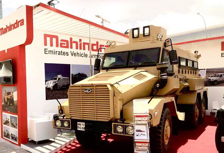 Mahindra displays armoured and tactical combat vehicles at IDEX 2021 ...