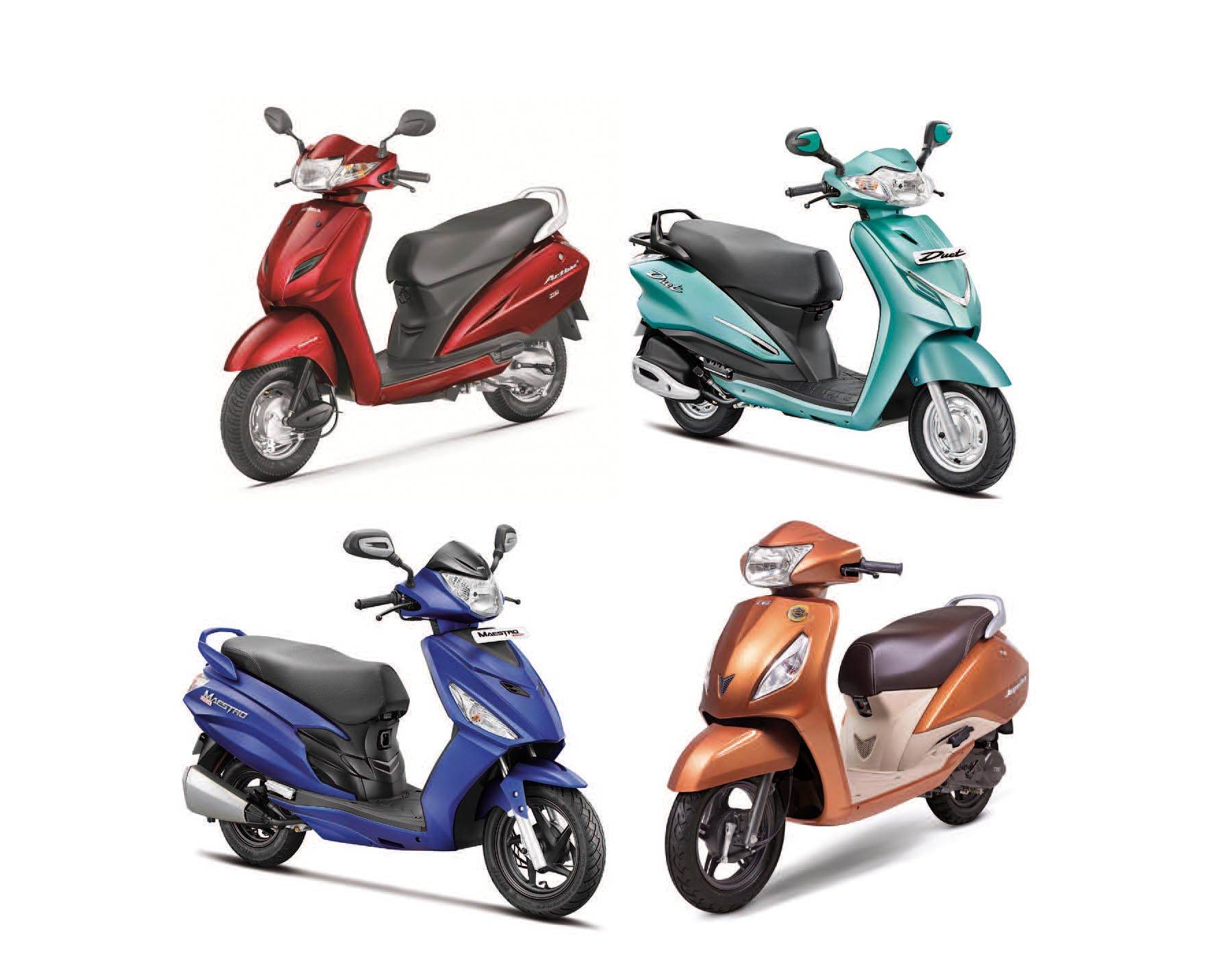 INDIA SALES: Top 10 scooters in December 2016 | Autocar Professional