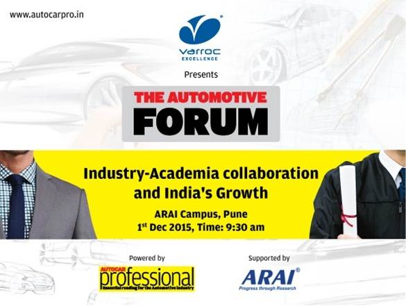 The Automotive Forum on Industry-Academia partnership and India's ...
