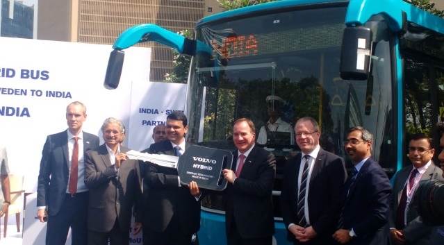 Volvo delivers first hybrid buses in India, to ply on Navi Mumbai roads ...